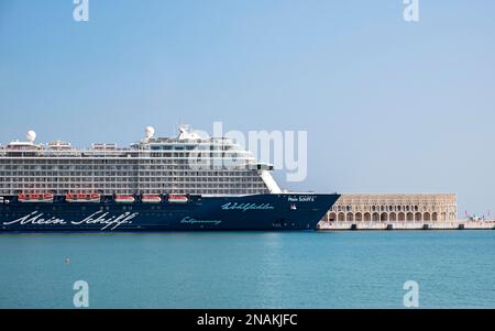 Doha Cruise Ship Terminal, Mina District, Old Doha Port, Qatar Stock ...