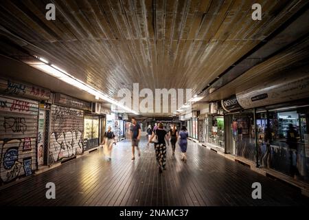 Picture of the terazije underground passage in Belgrade, at night ...