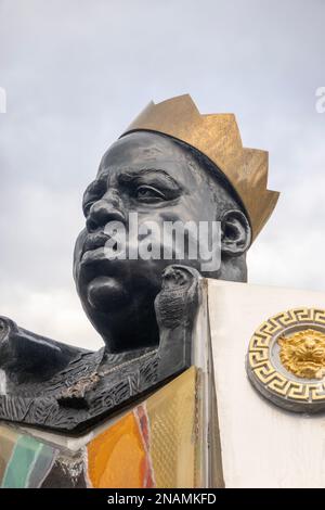 Notorious BIG B.I.G. sculpture in downtown Brooklyn New York City Stock ...