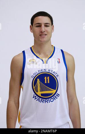 Golden State Warriors rookie Klay Thompson is shown at an NBA ...