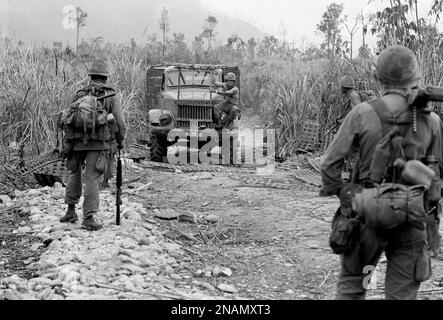 Operation Delaware in the A Shau Valley during the Vietnam War in April ...