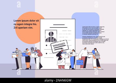 depressed businessman in despair dismissed business man with things ...