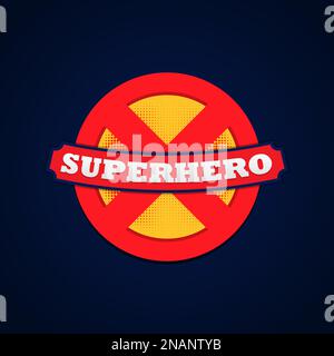 Super hero logo powerfull typography, t-shirt graphics. Vector ...