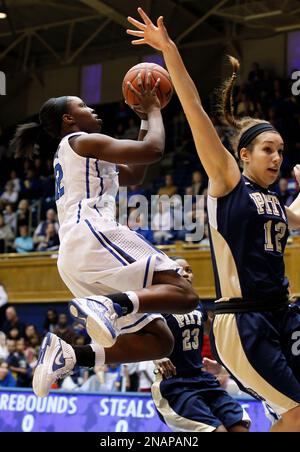 Duke's Chelsea Gray (12) shoots over Georgia Tech's Tyaunna Marshall ...