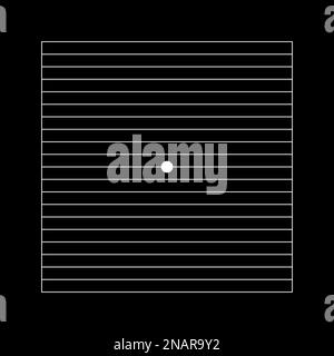 Amsler grid basic version with dot in center. Template of graphic test ...