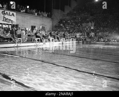 Hironoshin Furuhashi, left, and Shiro Hashizume, members of a Japanese ...