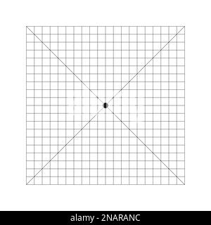 Amsler test grid. Eye scotoma chart. Oculist Vector printable chart ...