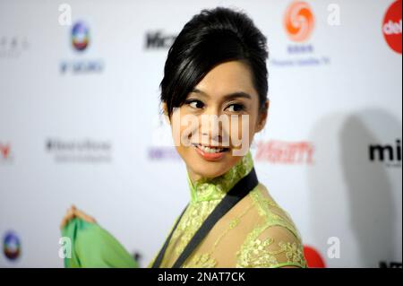Athena Chu Yan arrives for the International Emmy Awards to accept her ...