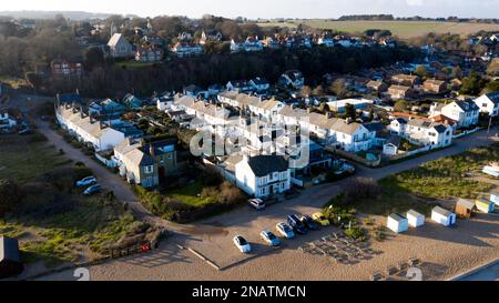 Aerial view of Kingsdown Village Stock Photo - Alamy