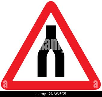 Dual carriageway British road sign Stock Photo - Alamy