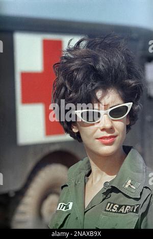 Army nurse 2nd Lt. Roberta “Bertie” Steele in South Vietnam, Feb. 9 ...