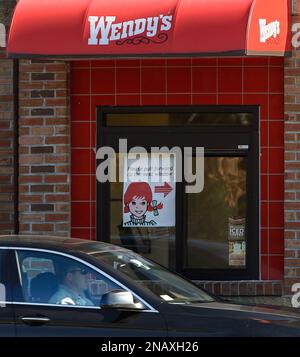 Drive-thru customer at a Wendy's fast food restaurant in McDonough, Georgia. (USA Stock Photo ...