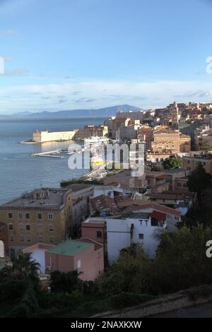 Coastal landscape with old town of Gaeta, Italy Stock Photo - Alamy
