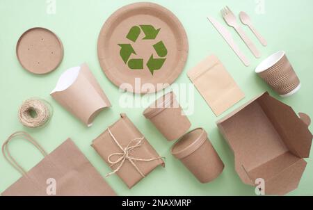 Collection of sustainable packaging, low carbon green revolution ...