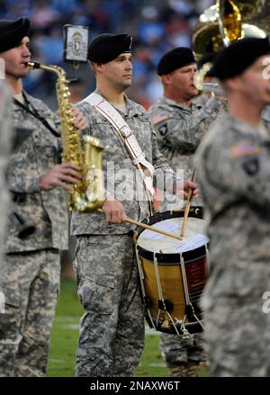 The 101st Airborne Division Band performs the division song while the ...