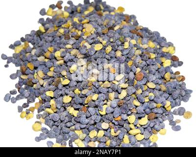 Raw phacelia pollen isolated on white background. Raw bee pollen Stock ...