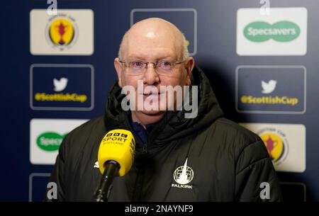 Falkirk manager John McGlynn ahead of the Scottish Cup fifth round ...