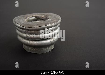 Smashed metal tube. Top Hammered Steel Tubing Stock Photo - Alamy