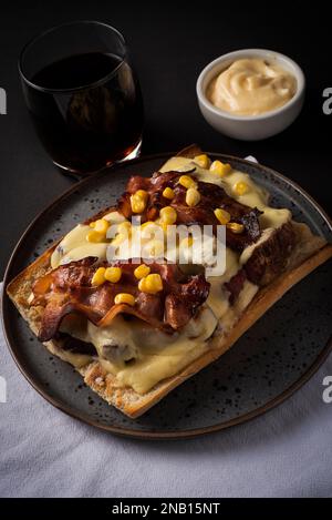 Grilled at a Spanish street party Stock Photo - Alamy