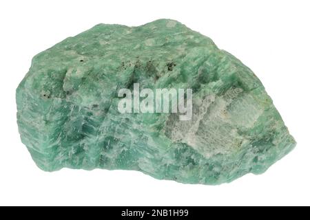 amazonite from Brazil isolated on white background Stock Photo - Alamy