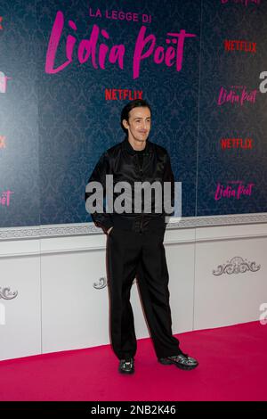 Turin, Italy. 13th Feb, 2023. Turin. Red carpet of the presentation at ...