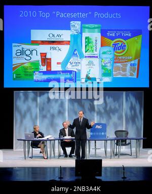 Procter & Gamble chief executive Robert A. McDonald speaks at the ...