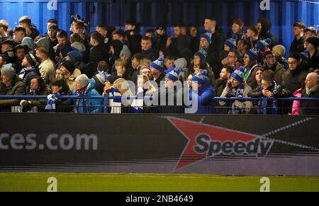Darvel fans in the stands during the Scottish Cup fifth round match at ...