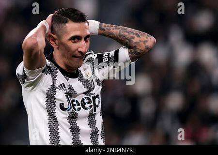 Angel Di Maria of Juventus FC rejoice with Manuel Locatelli of Juventus ...