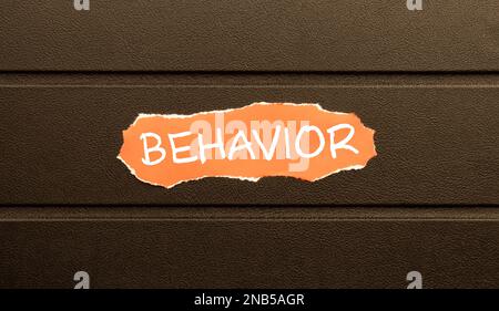 Behavior Word In Wooden Cube Stock Photo - Alamy