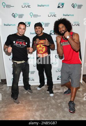 From left, Chad George, Cisco Rivera, and Jamie Yager are seen at the ...