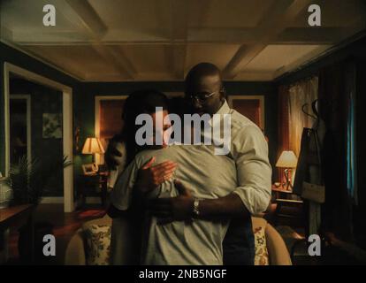 BRUISER, from left: Jalyn Hall, Trevante Rhodes, 2022. ph: Dan Anderson ...