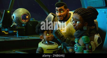 MY DAD THE BOUNTY HUNTER, from left: Glorlox (voice: Rob Riggle), Sabo ...