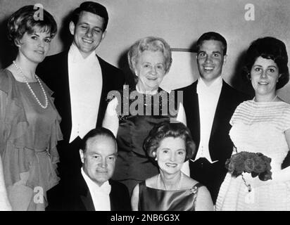 Bob Hope and his children: from left: Linda Hope, Nora Hope, Bob Hope ...