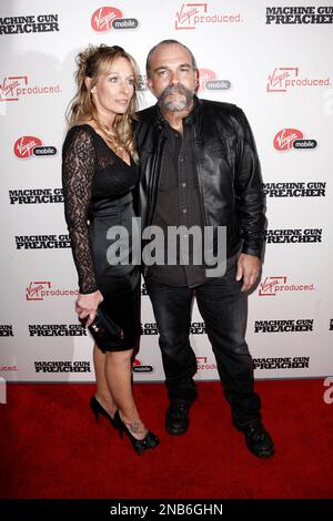 Sam Childers, whose life is the inspiration for the film, arrives at ...