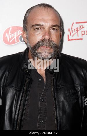 Sam Childers, whose life is the inspiration for the film, arrives at ...