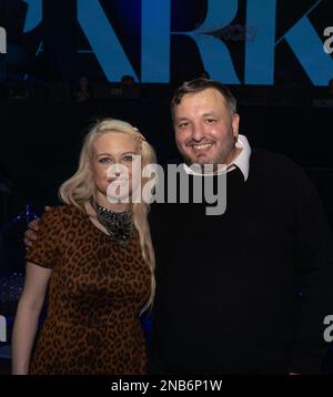Julie Sagoskin and Christopher Pape attend the Park Magazine NYFW and ...