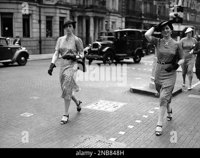 Ex-King Carol of Rumania and his wife Princess Helena crossing the ...