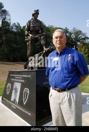 The memorial to retired Col. Rick Rescorla who fought in the Battle of ...