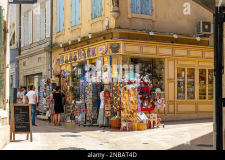 One of the many typical streets and alleys of colorful sidewalk cafes ...