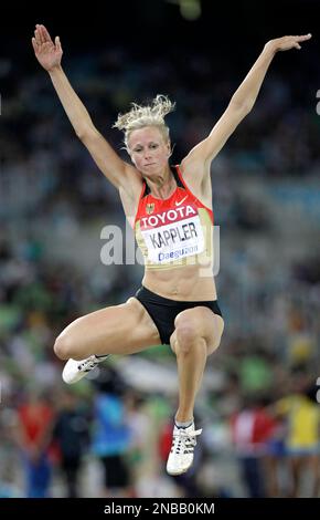 Germany's Bianca Kappler competes in the Women's Long Jump ...