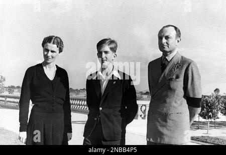 Young King Peter of Yugoslavia and his cousin Prince Alexandre with a ...