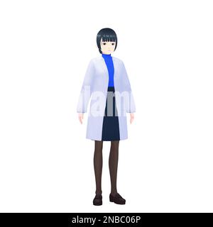 Female Doctor, 3D model Stock Photo - Alamy