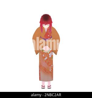 Female Sightseeing Guide, 3D model, Manga Style Stock Photo - Alamy