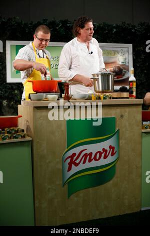 World-renowned Chef Marco Pierre White is seen during a cooking class ...