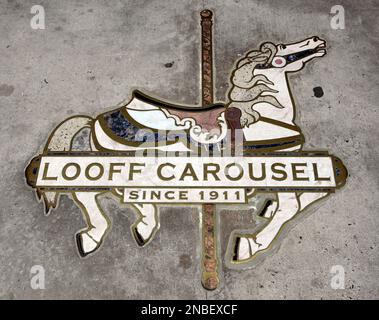 1911 Looff carousel at Santa Cruz oceanfront broadwalk national history ...