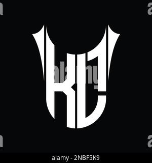LK Logo monogram shield sharp half round shape vector images design template Stock Photo - Alamy