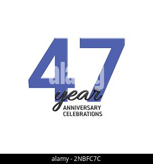 47th Anniversary Celebration Logo Vector Stock Vector Image & Art - Alamy