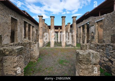 A nicely proportioned, square set of columns in the courtyard garden of ...