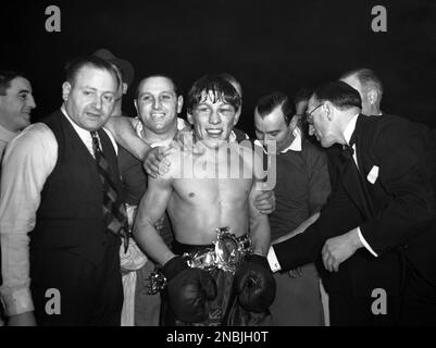 British Lightweight champion Eric Boon undergoes a medical examination ...