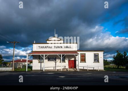 Takapau Town Hall, Central Hawkes Bay, North Island, New Zealand Stock ...